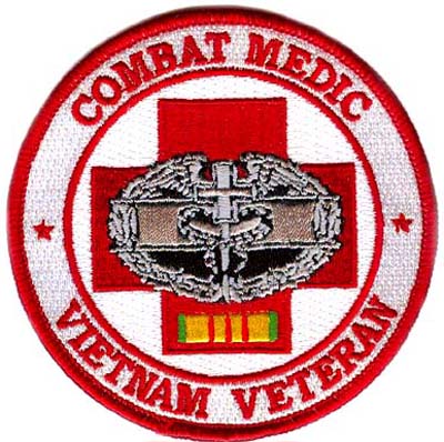 Combat Medic Vietnam Veteran Patch - BACK ORDER