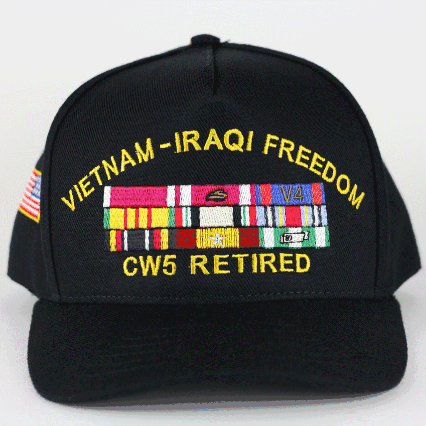 Army Hats with Custom Ribbons