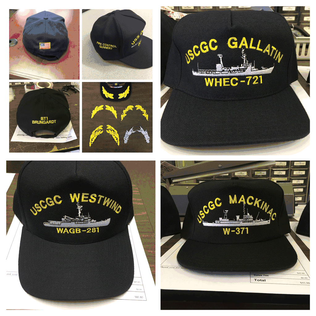 U.S. Coast Guard Ships Silhouette Caps