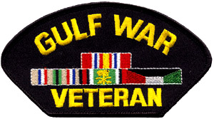 Gulf War Veteran With Service Ribbons Patch