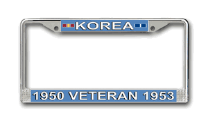Korea Veteran License Plate Frame