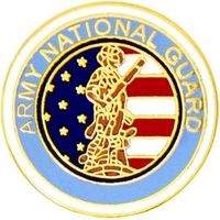 Large National Guard Emblem Pin
