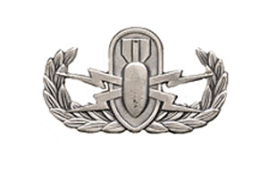 Minature Explosive Ordnance Disposal Badge