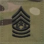 Command Sergeant Major CSM E-9 Army OCP Rank 2x2 Hook Fastener Back, $4 ...