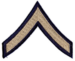 Private First Class Embriodered Chevron (Pair)