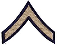 Private First Class Embriodered Chevron (Pair)