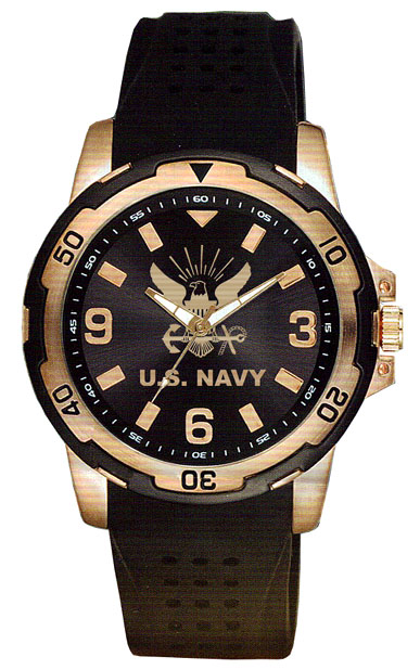 Rose Gold U.S. Navy Military Watch