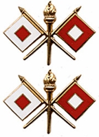 Signal Corps Officer Collar Device (Pair)