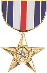 Silver Star Medal Pin