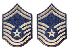 SMSGT E-8 Senior Master Sergeant Metal Chevron (Pair)