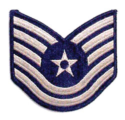 TSGT E-6 Technical Sergeant Embriodered Chevron (Pair)
