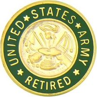 U.S. Army Retired Lapel Pin
