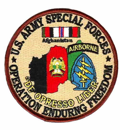U.S. Army Special Forces Afghanistan Operation Enduring Freedom Patch
