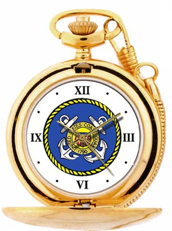 U.S. Coast Guard Gold Pocket Watch