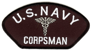 U.S. Navy Corpsman Patch - BACK ORDER