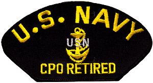 U.S. Navy CPO Retired Patch