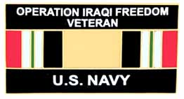 U.S. Navy Operation Iraqi Freedom Veteran Pin