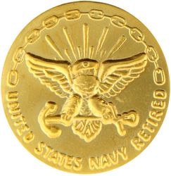 U.S. Navy Retired 30 Years Lapel Pin