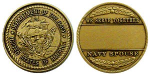 U.S. Navy Spouse Challenge Coin