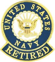 United States Navy Retired Pin