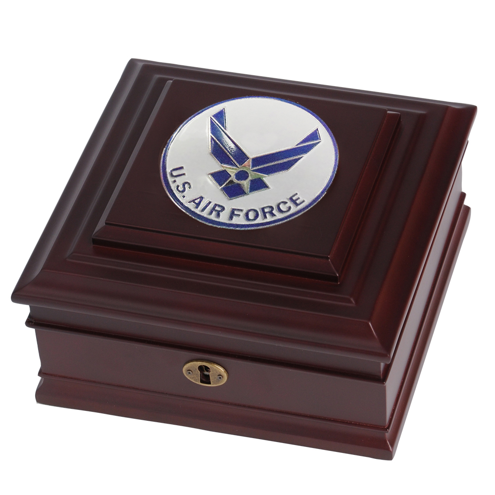 USAF New Air Force Logo Wood Awards Box