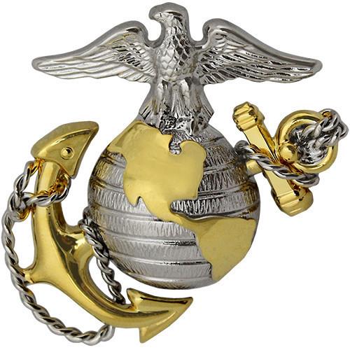 USMC Officer Hat Badge
