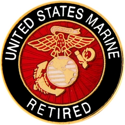 USMC Retired Pin