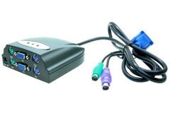 1 PC to 2 Users Sharing Controller - PC Sharing Switch