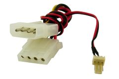 3-Pin Fan Power Convert to 4-Pin Power Supply Pass Thru Cable ...