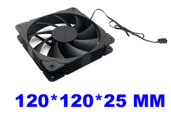 Cooler One 120x25mm Computer Case Fan 3-Pin 62 CFM Quiet - 120mm Fan