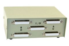 4 Ports DB25 Female Manual Data Switch - Printer / Data Switch
