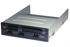 9 in 1 Internal USB 2.0 Card Reader with Firewire & USB Ports - Multi ...