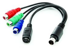 9-Pin VGA Card to S-Video and Component HDTV Cable - Video / Monitor ...