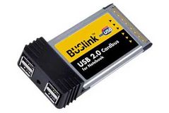 BusLink 4-Port USB 2.0 to PCMCIA CardBus II with AC Adapter - Notebook