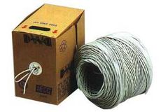 Cat-5e Networking Cable - Gray, 1000'/Pull Box - 1000' Cat-5e ...