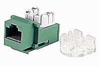 CAT6 Keystone Jack - Green Color - Keystone Jacks