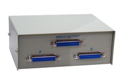 DB25 Female 2-Way Data Switch Box - Printer / Data Switch