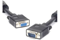 HD15M/HD15F Super VGA Cable with Ferrite, Black, 25-Foot - Video ...