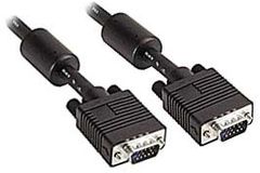 HD15M / HD15M, Super VGA Cable with Ferrite, Black, 3' - Video ...