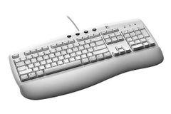 Logitech Deluxe Plus PS/2 Keyboard, P/N: 967352-0403 - Keyboards & Mice