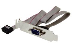 Low Profile L-Bracket DB9 Male to 10-Pin Female Internal Connector ...
