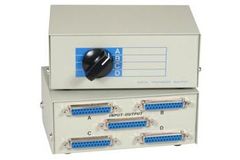 Manual Printer Switch Box, 4 PCs Share 1 Printer - Printer / Data Switch