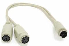 MD6M/2MD6F PS2 Splitter - PS2 Keyboard / Mouse Cables & Accessories