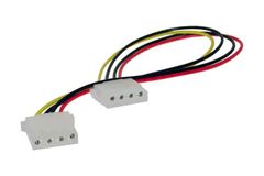 Molex 4-Pin Female to Female Cable, 1-Foot - Internal Power Cables