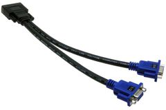 Molex LFH to Dual VGA, 12-Inch - Video / Monitor Cables & Accessories