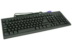 Multimedia PS2 Keyboard Black Color - English Version - Keyboards & Mice