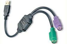 USB Port to PS2 Port Adapter - PS2 Keyboard / Mouse Cables & Accessories