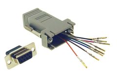 RJ45/DB9F Modular Adapter, DB9 Female to RJ45 Jack - Modular Adapters