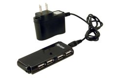 USB 2.0 4-Port Hub with AC Adapter - USB & Firewire Hubs