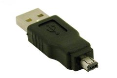 USB A Male to USB min 4-pin Male Connector - USB Cables & Accessories